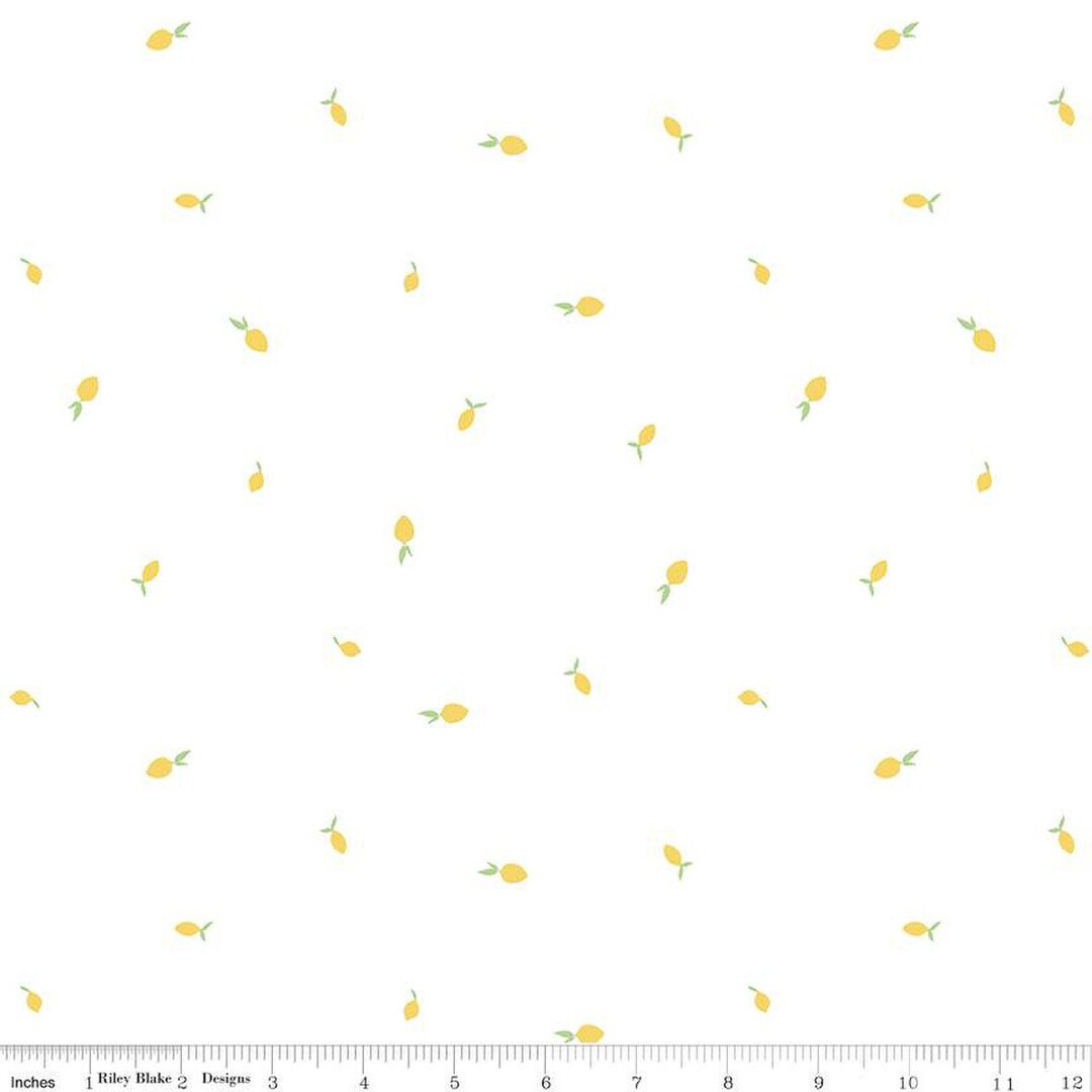 Hush Hush 3 1/2 Yard Increments, Cut Continuously C14064 Lemon Zest by Fran Gulick for Riley ...