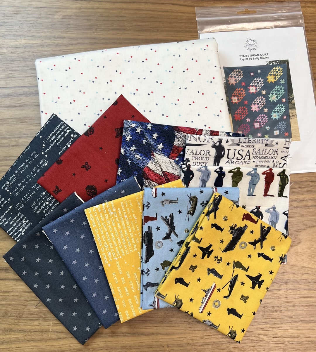 Star Stream Quilt Kit With Paper Pattern (P162) Finished Throw Size 52 ...