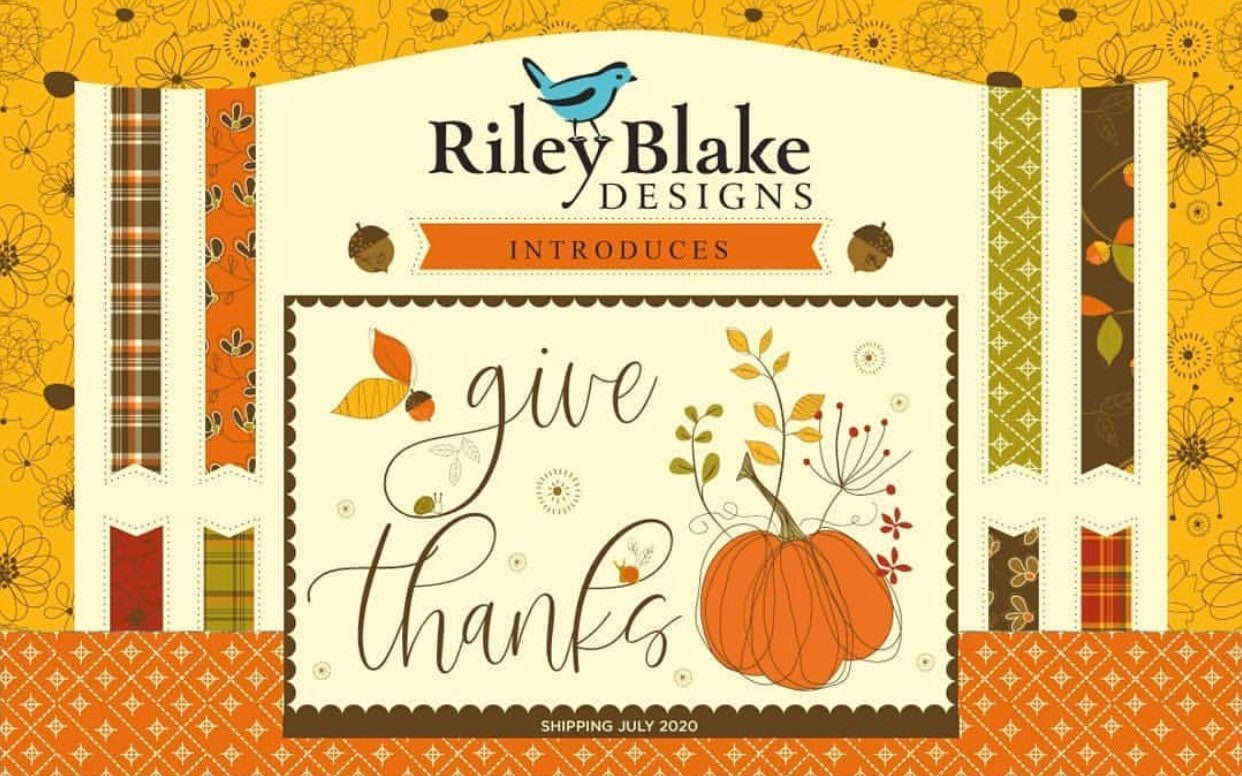 Give Thanks Panel Quilt PAPER Pattern- P157- by Sandy Gervais for Riley ...