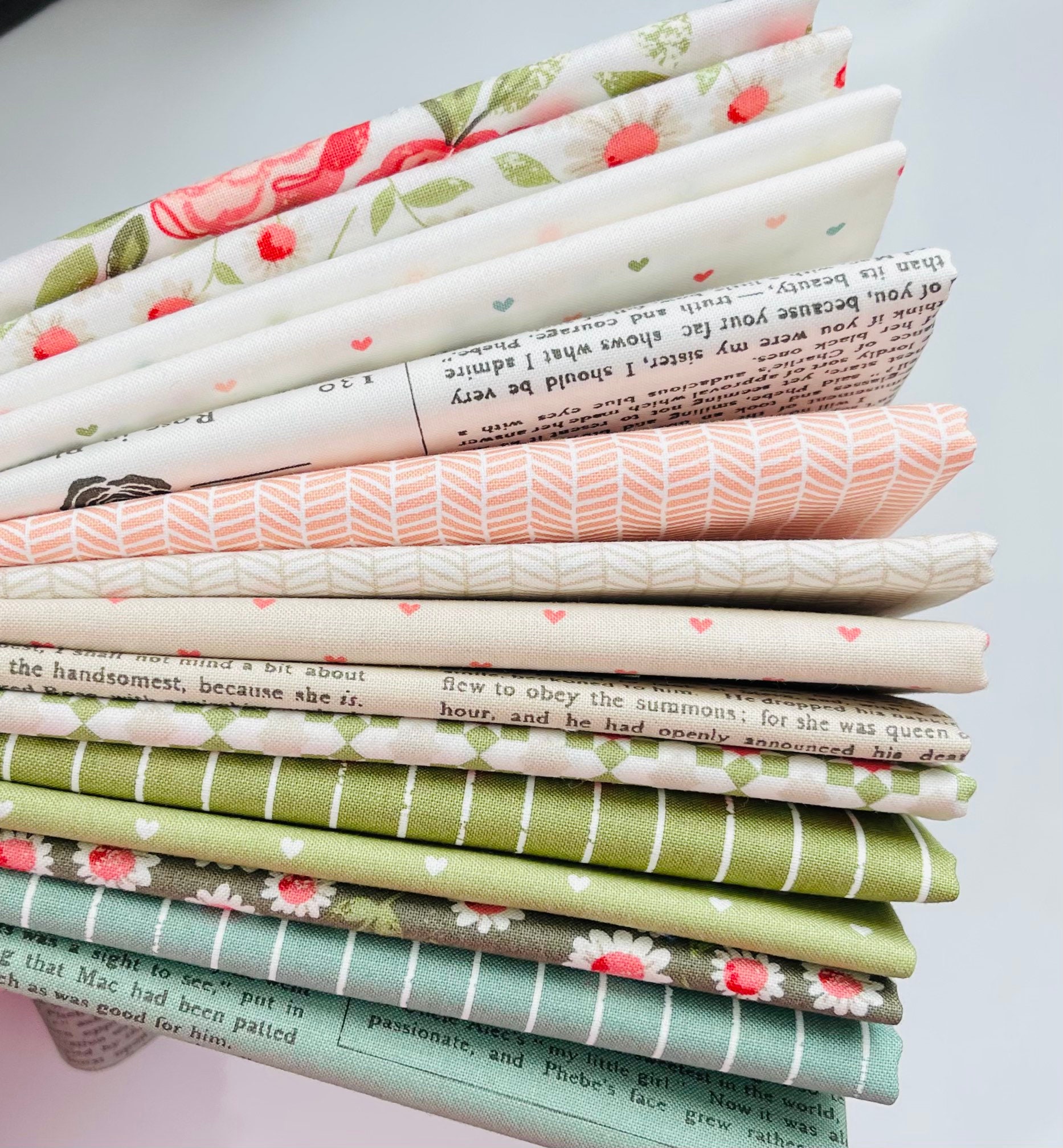 Love Note- 1/4 Yard Bundle (15 Fabrics) Lella Boutique for Moda