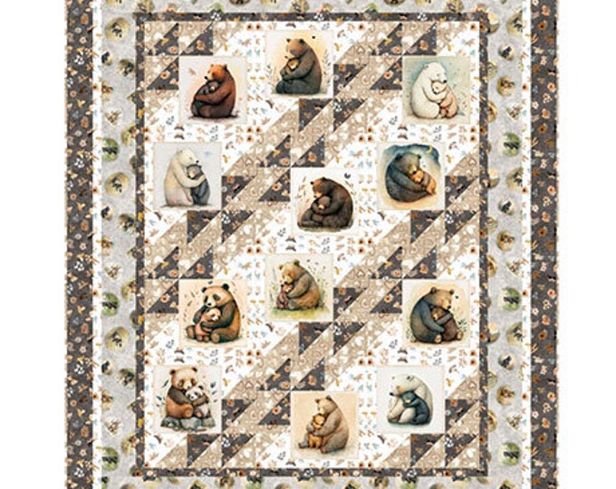 Bear Hugs Quilt Kit With Paper PATTERN (4374A) by Pine Tree Country ...