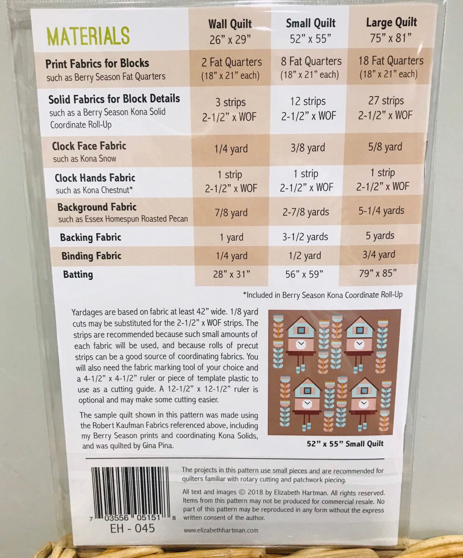 Cuckoo Quilt PATTERN Using Berry Season by Elizabeth Hartman | Etsy