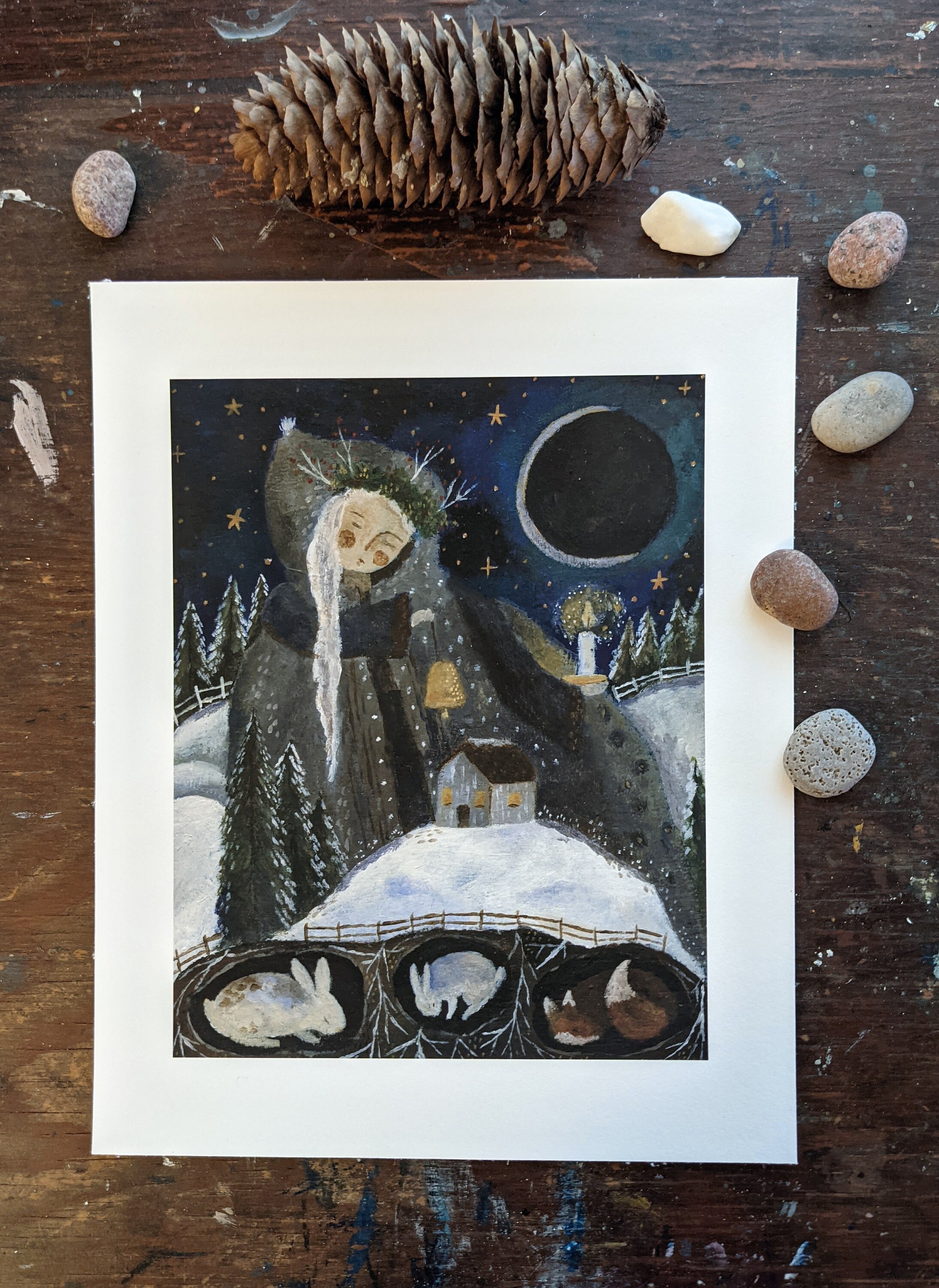 Mother Winter Fairy Tale Fine Art Print - Etsy