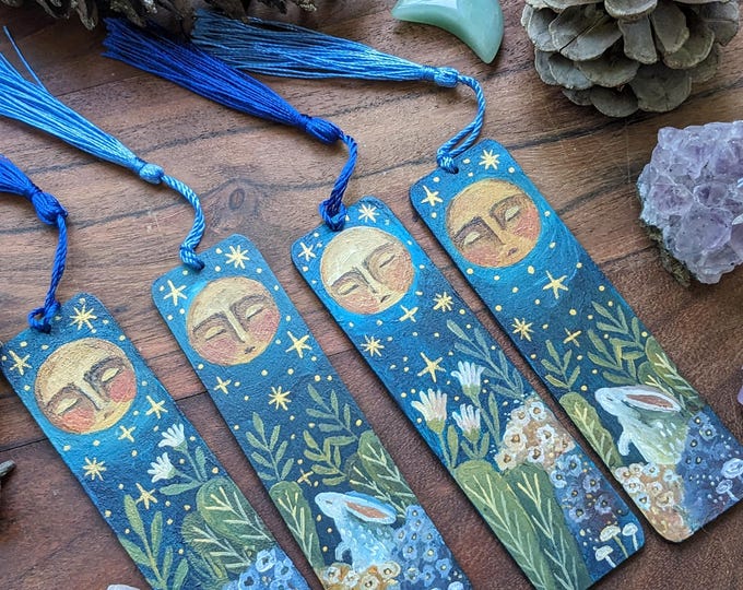 Celestial Bookmark - Hand Painted - Etsy