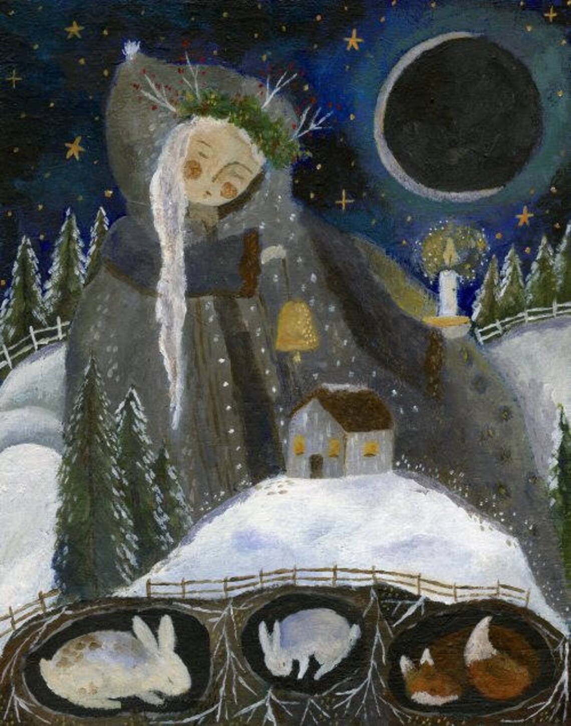 Mother Winter Fairy Tale Fine Art Print | Etsy