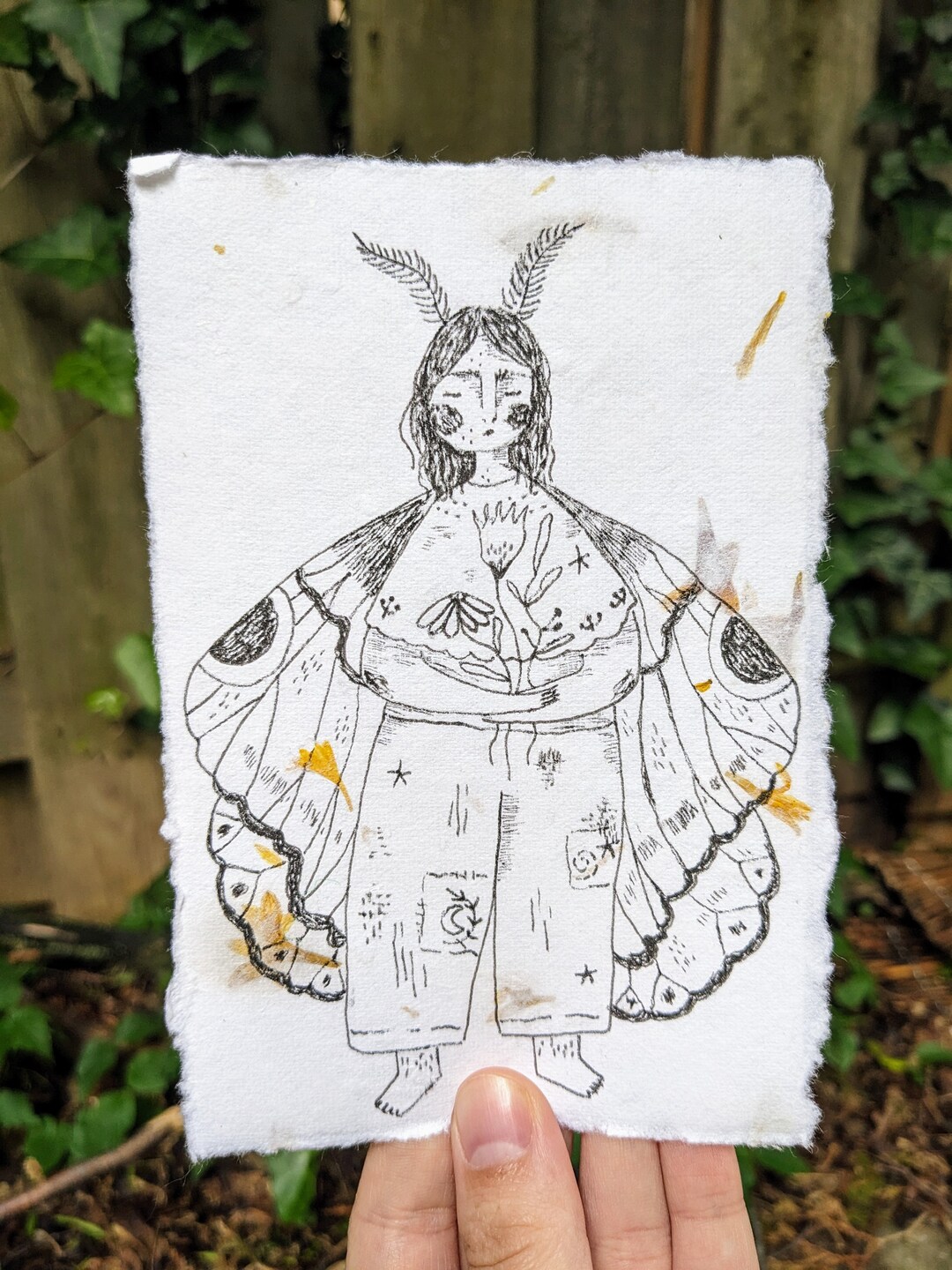 Garden Faerie Spirit Original Drawing - Etsy