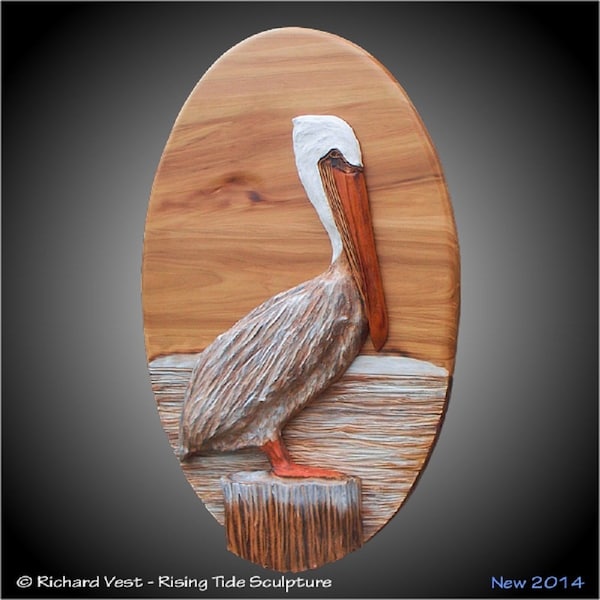 Pelican Wood Carving - Etsy
