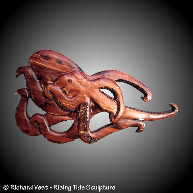Wooden Octopus - Etsy