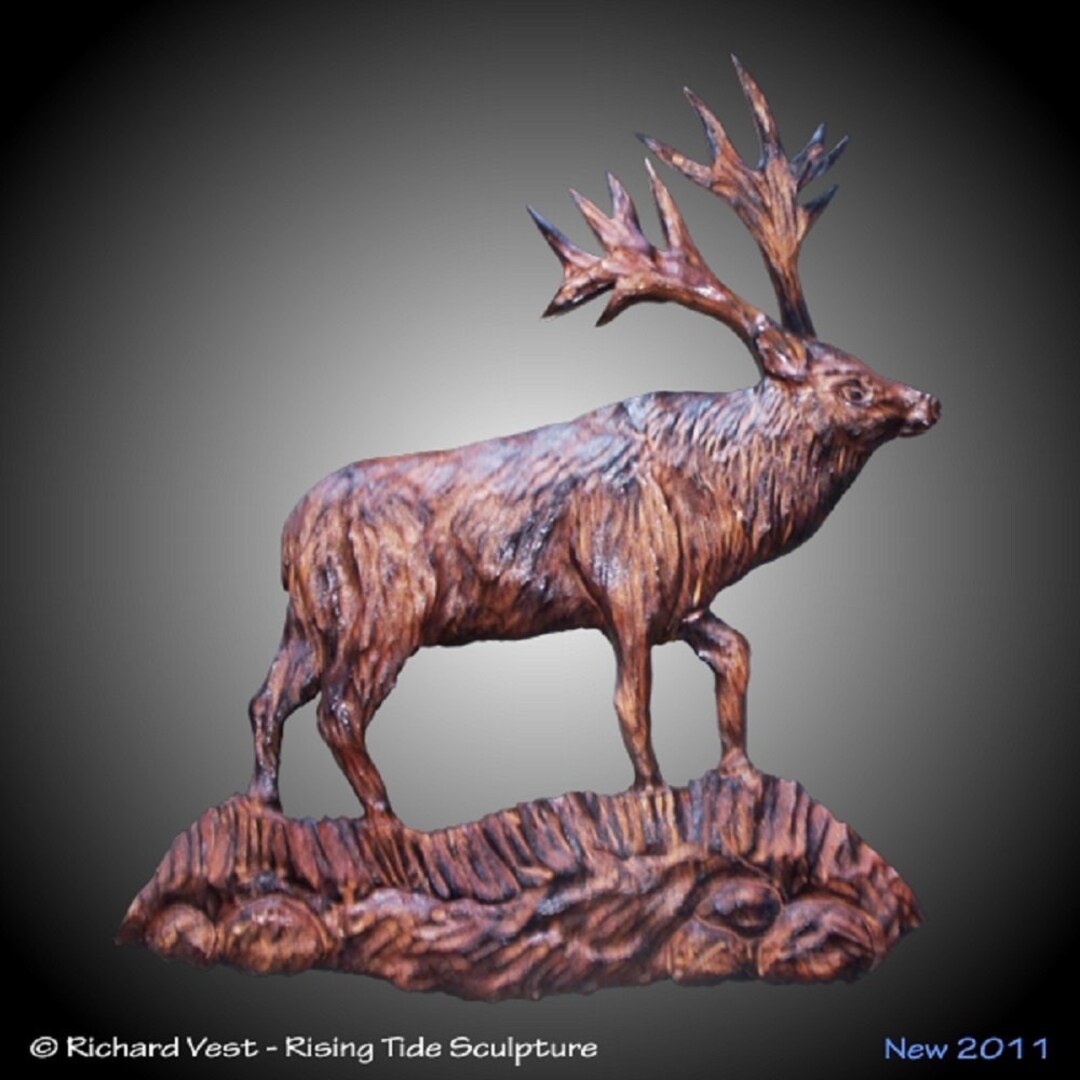 Elk Wall Carving Version 2 - Etsy
