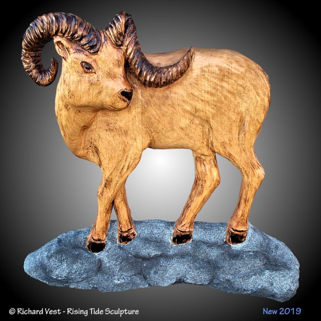 Ram Wall Carving - Etsy