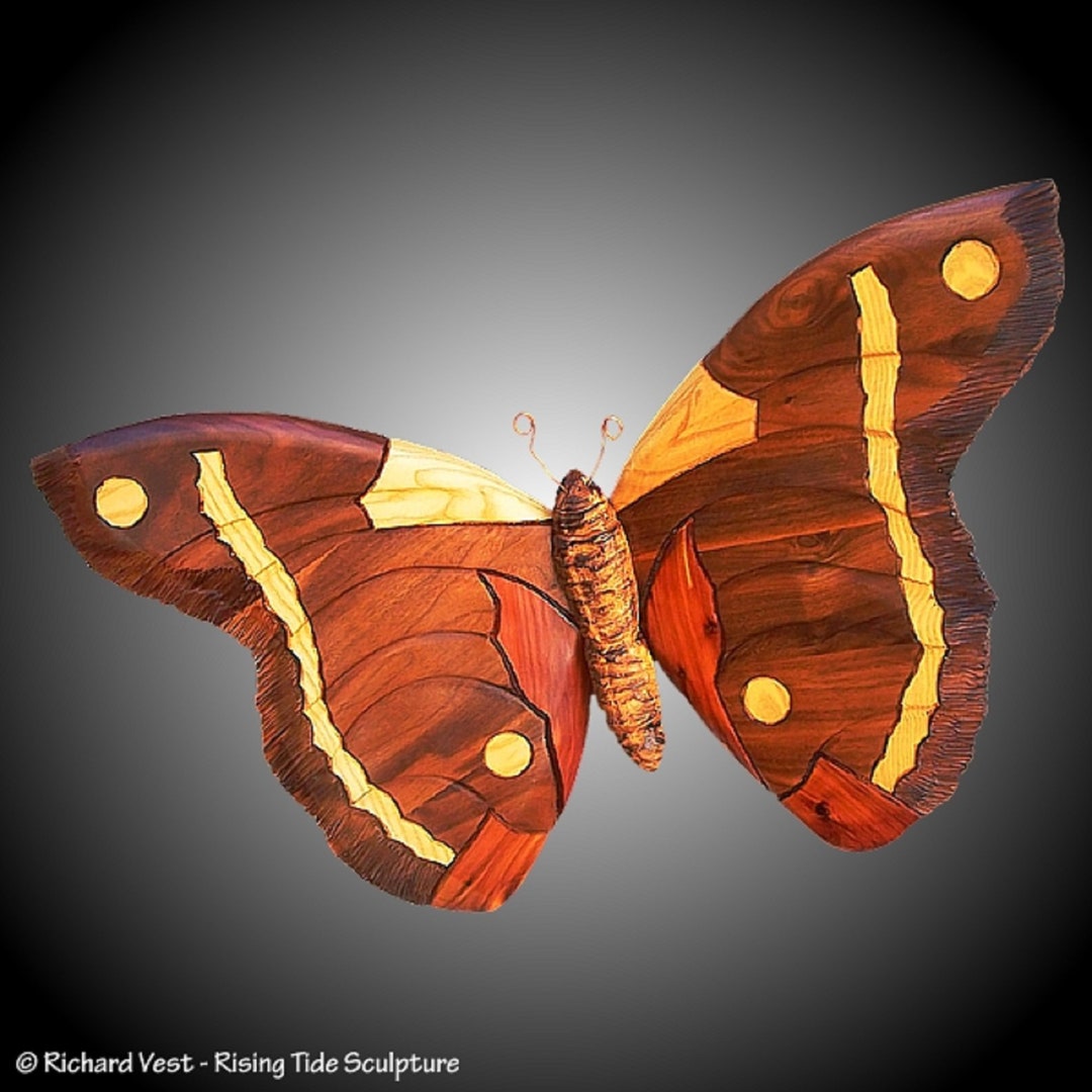 Butterfly Version 6 Wall Carving - Etsy