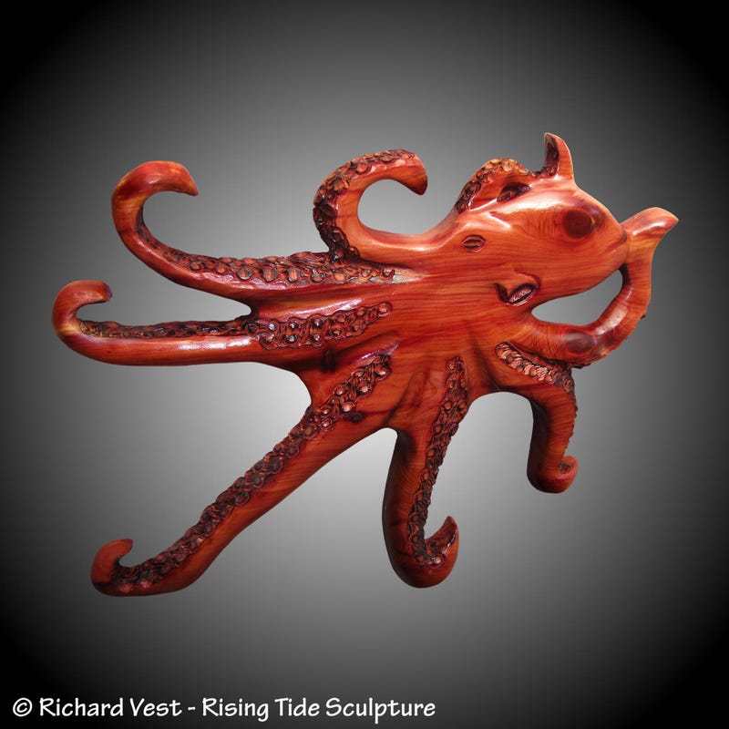 Wooden Octopus - Etsy