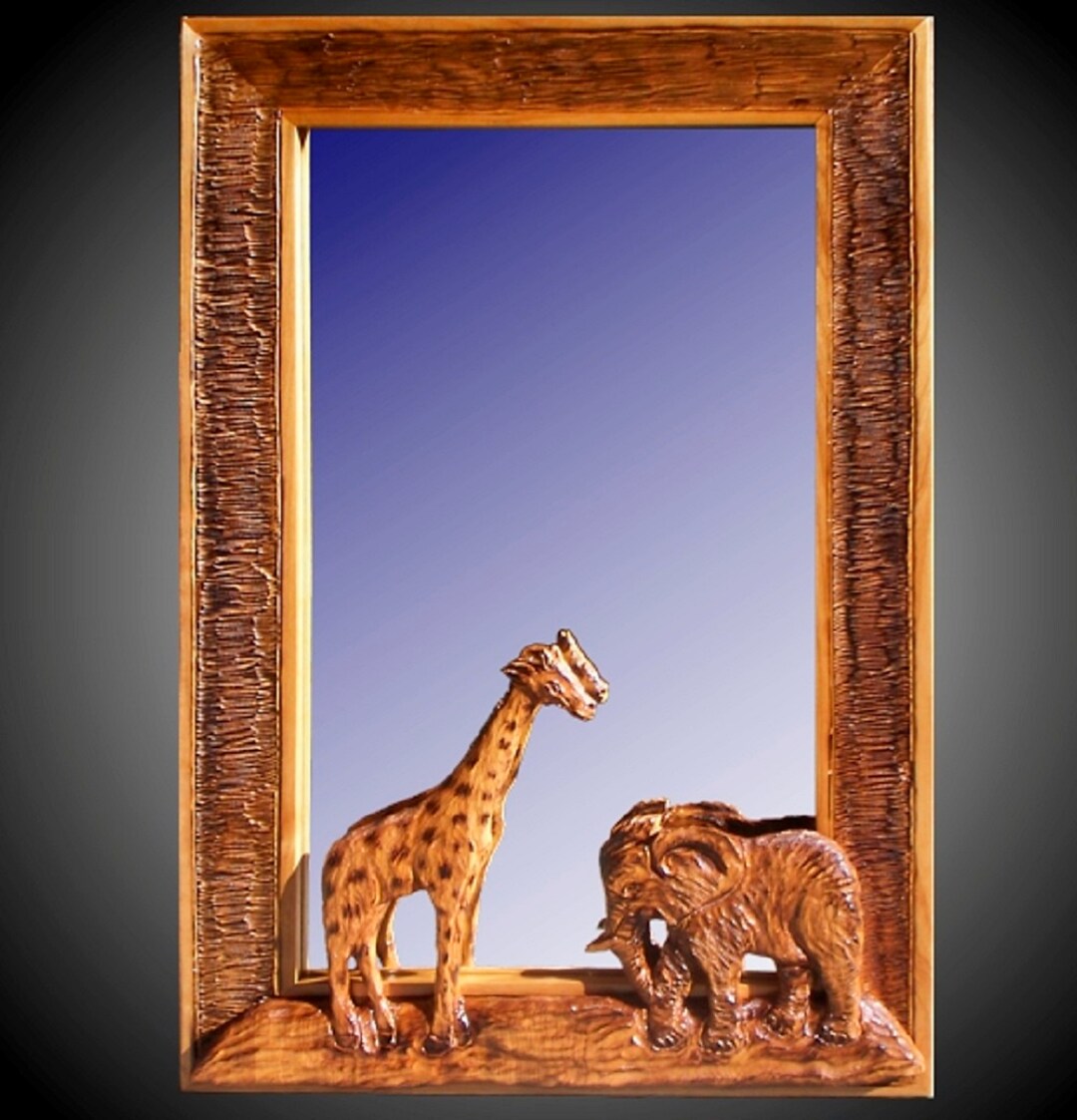 African Mirror Wall Carving Hand Made - Etsy