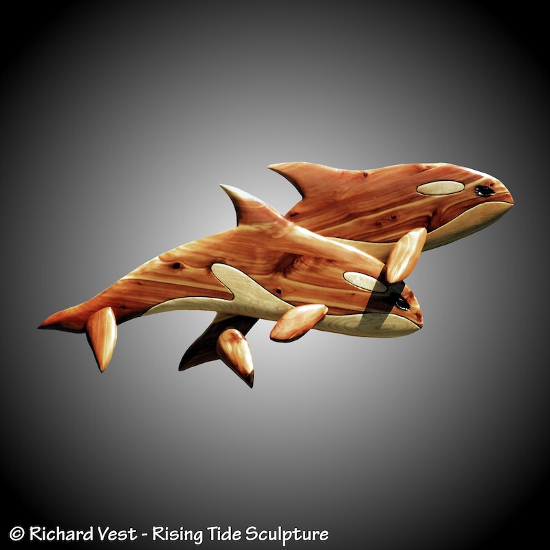 Orca Wood Carving - Etsy