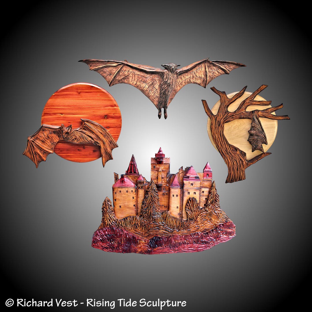 Bat Castle Wall Carvings - Etsy Österreich