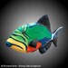 Hand Carved Queen Trigger Fish Wall Sculpture: Colorful Home Decor - Etsy