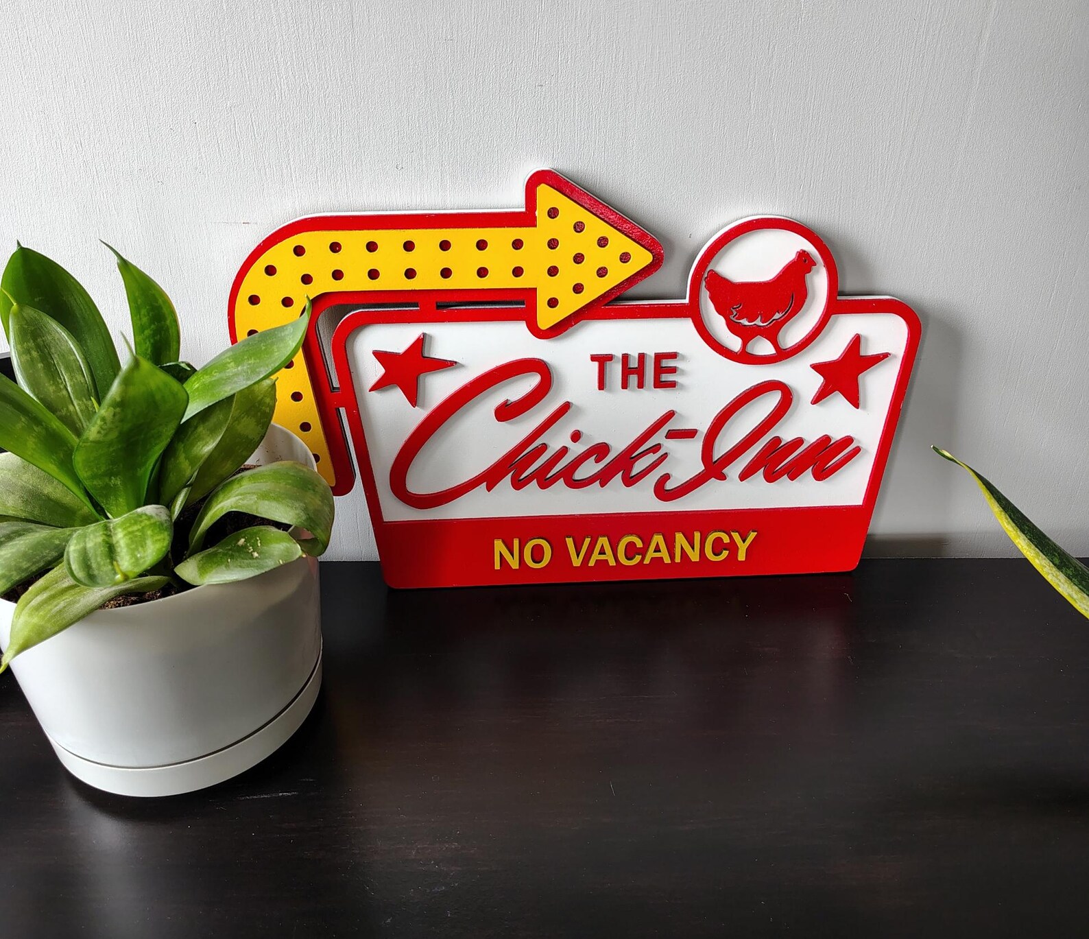 Retro Chick Inn Chicken Wall Sign Motel Mid-century - Etsy