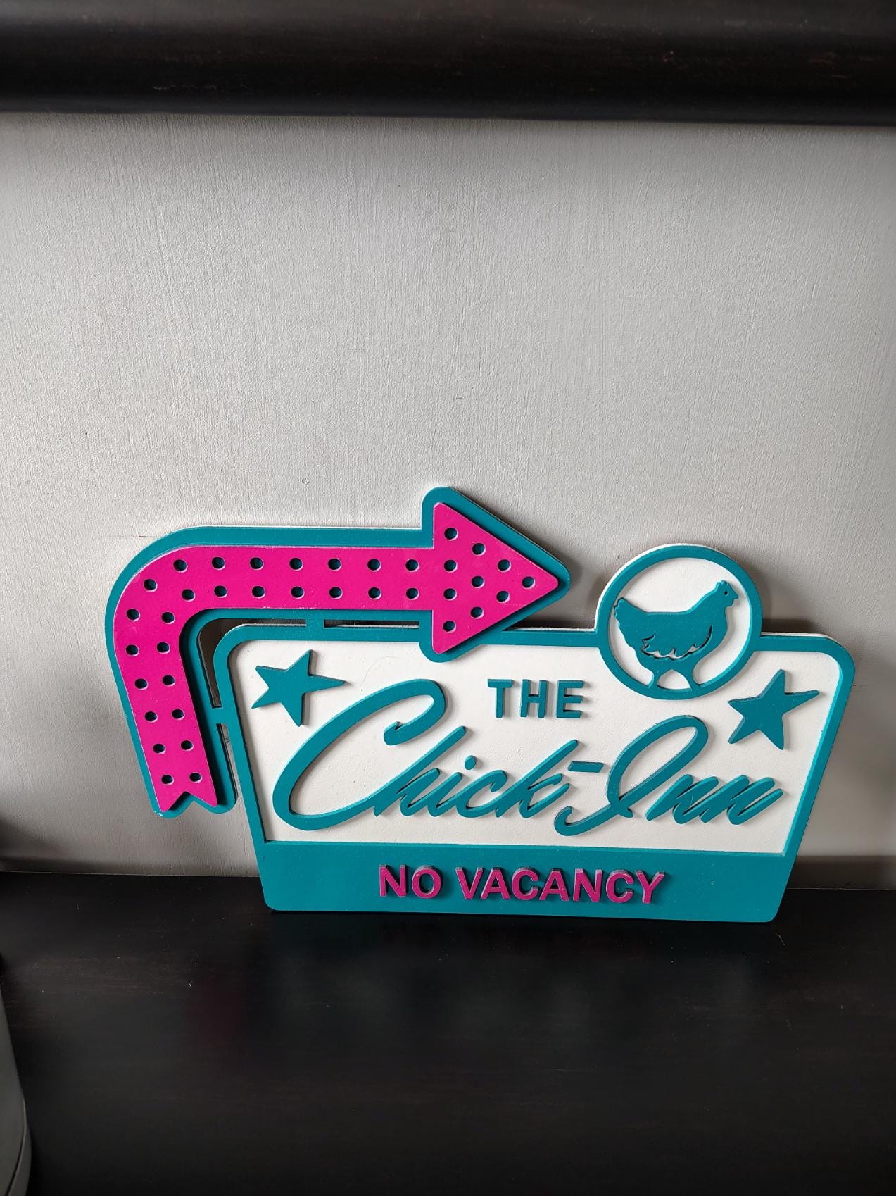 Retro Chick Inn Chicken Wall Sign Motel Mid-century - Etsy