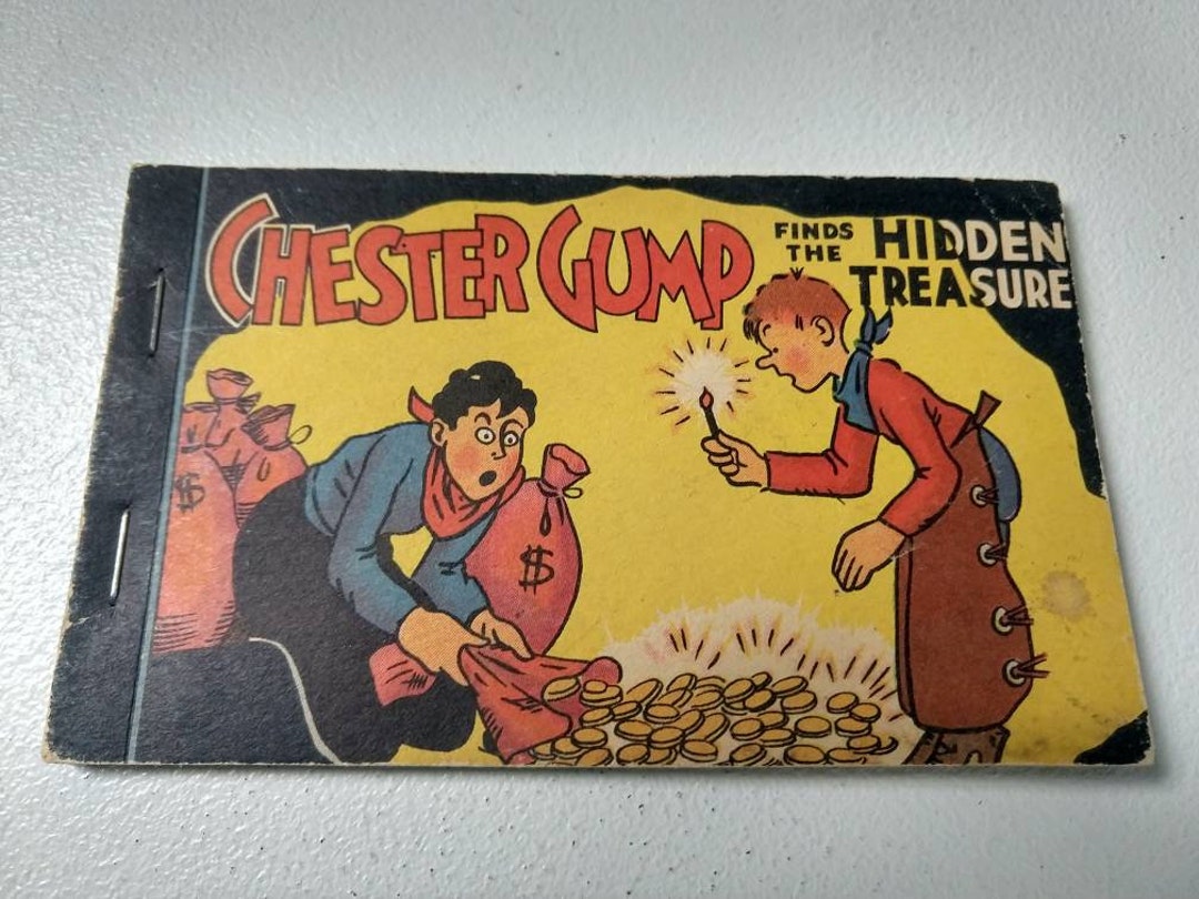 Chester Gump Finds the Hidden Treasure Comic Book - 1934 Whitman ...