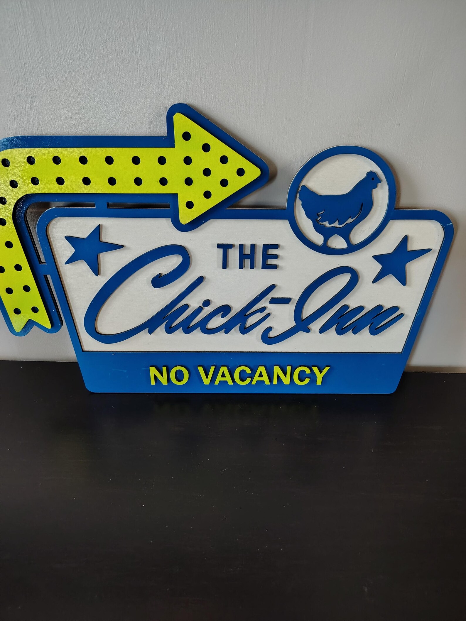 Retro Chick Inn Chicken Wall Sign Motel Mid-century - Etsy