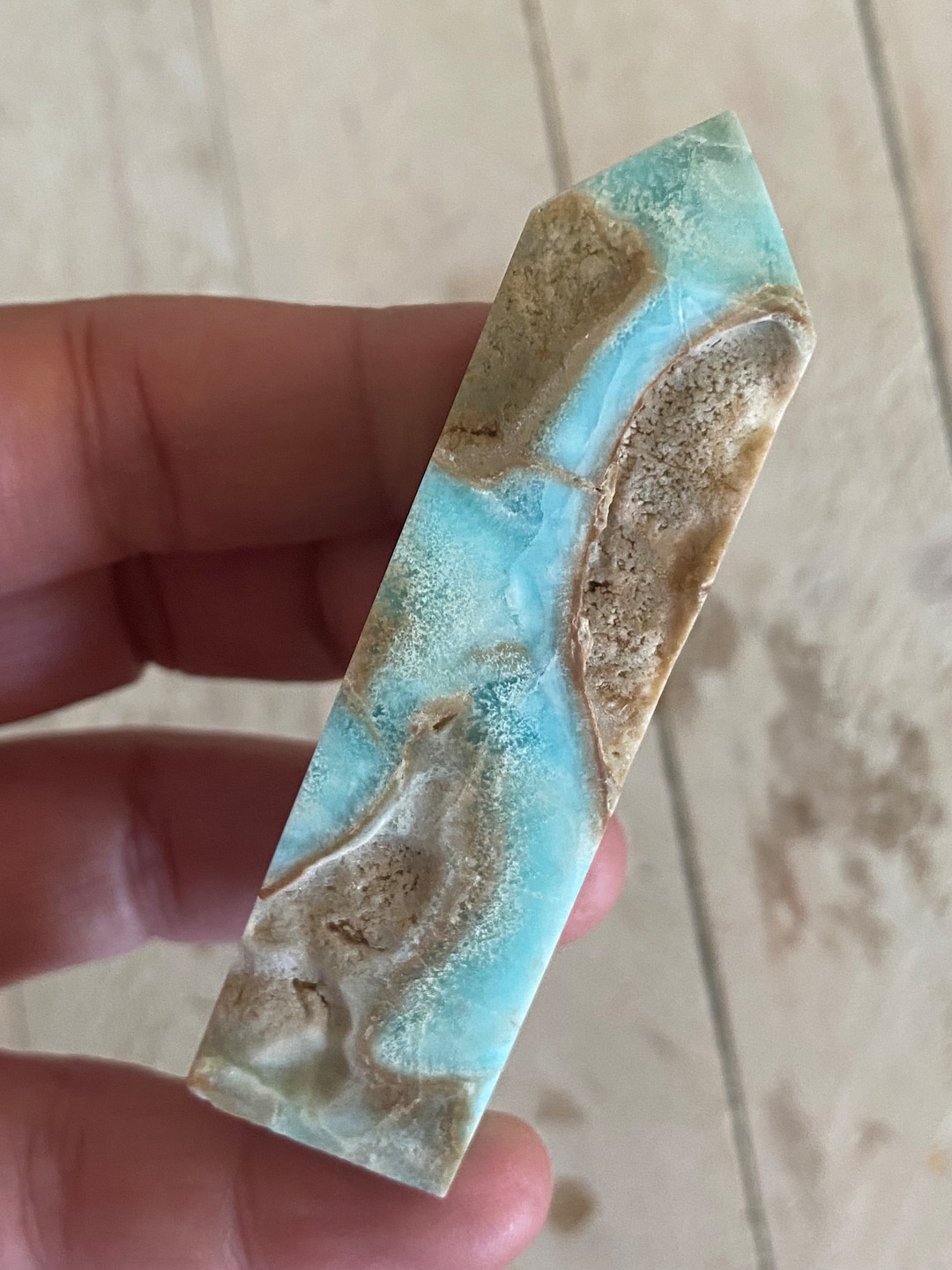 Hemimorphite Tower Blue Hemimorphite Tower Crystal Point Crystal Tower ...