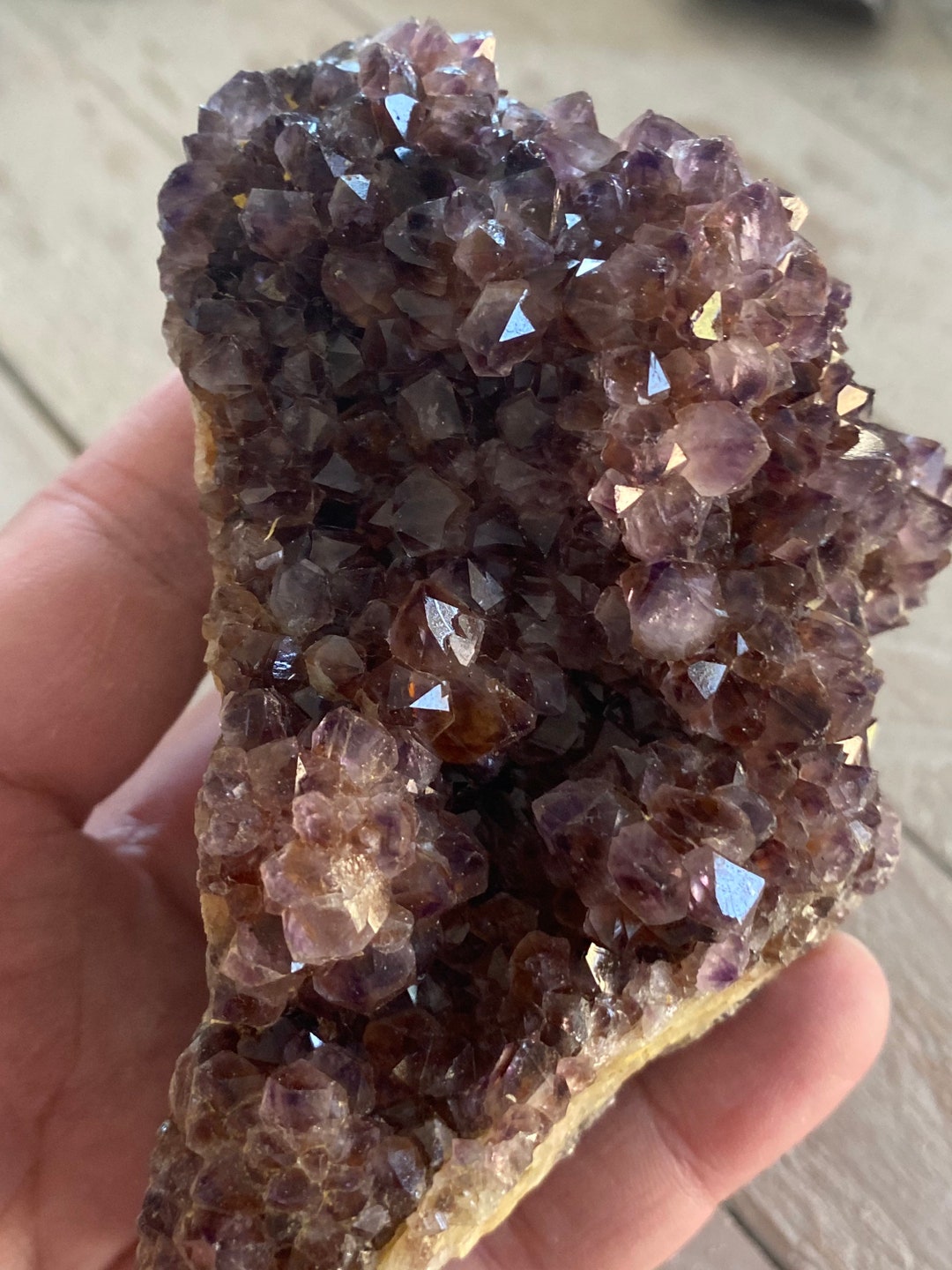 Deep Purple Spirit Quartz Over Limonite Cluster Cactus Quartz - Etsy