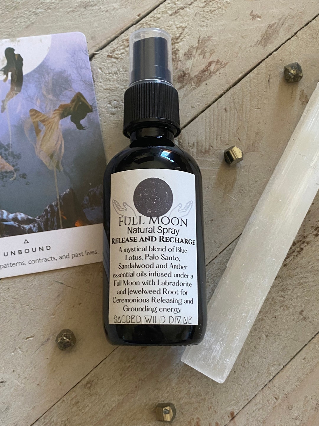 Full Moon Release and Recharge Natural Essential Oil Spray Perfume - Etsy