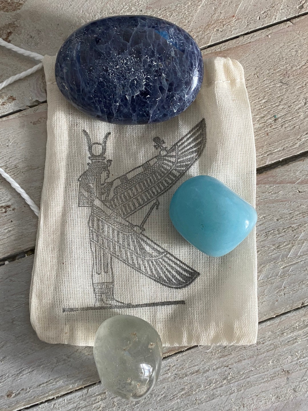 Isis Crystal Set Isis Inspired Crystal Set Iolite Blue - Etsy