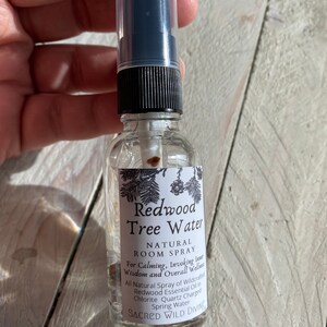 LIMITED STOCK Redwood Tree Water Organic Essential Oil Spray Organic ...
