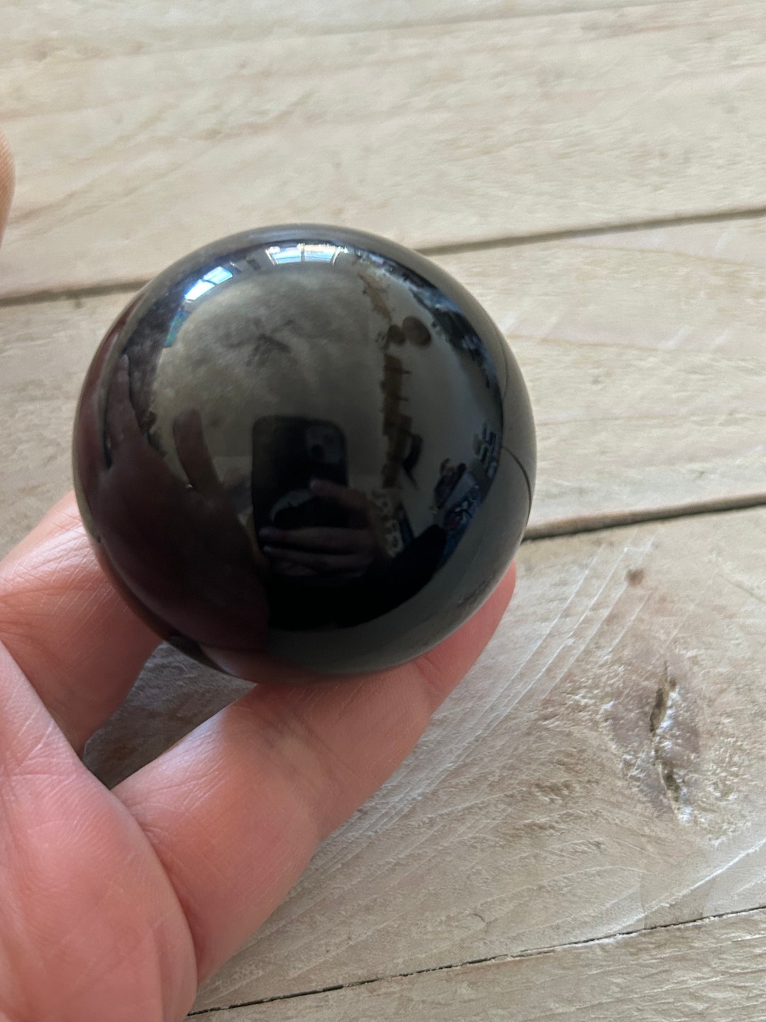 1.83 Silver Sheen Obsidian Orb Silver Sheen Obsidian Sphere Box 20 - Etsy