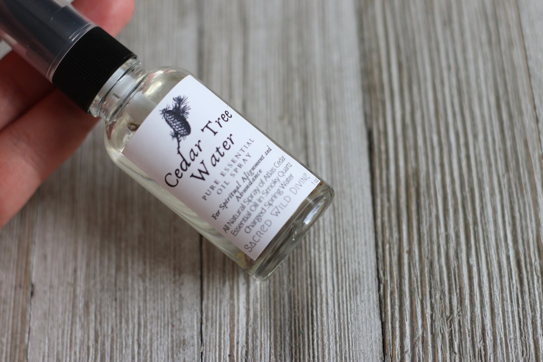 Atlas Cedar Tree Water With Cedar Tips and Smoky Quartz Organic ...