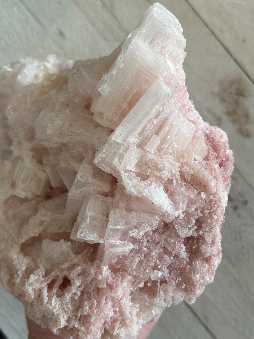 Large Halite Large Cluster From Searles Lake, CA Pink Halite Clusterh3 ...