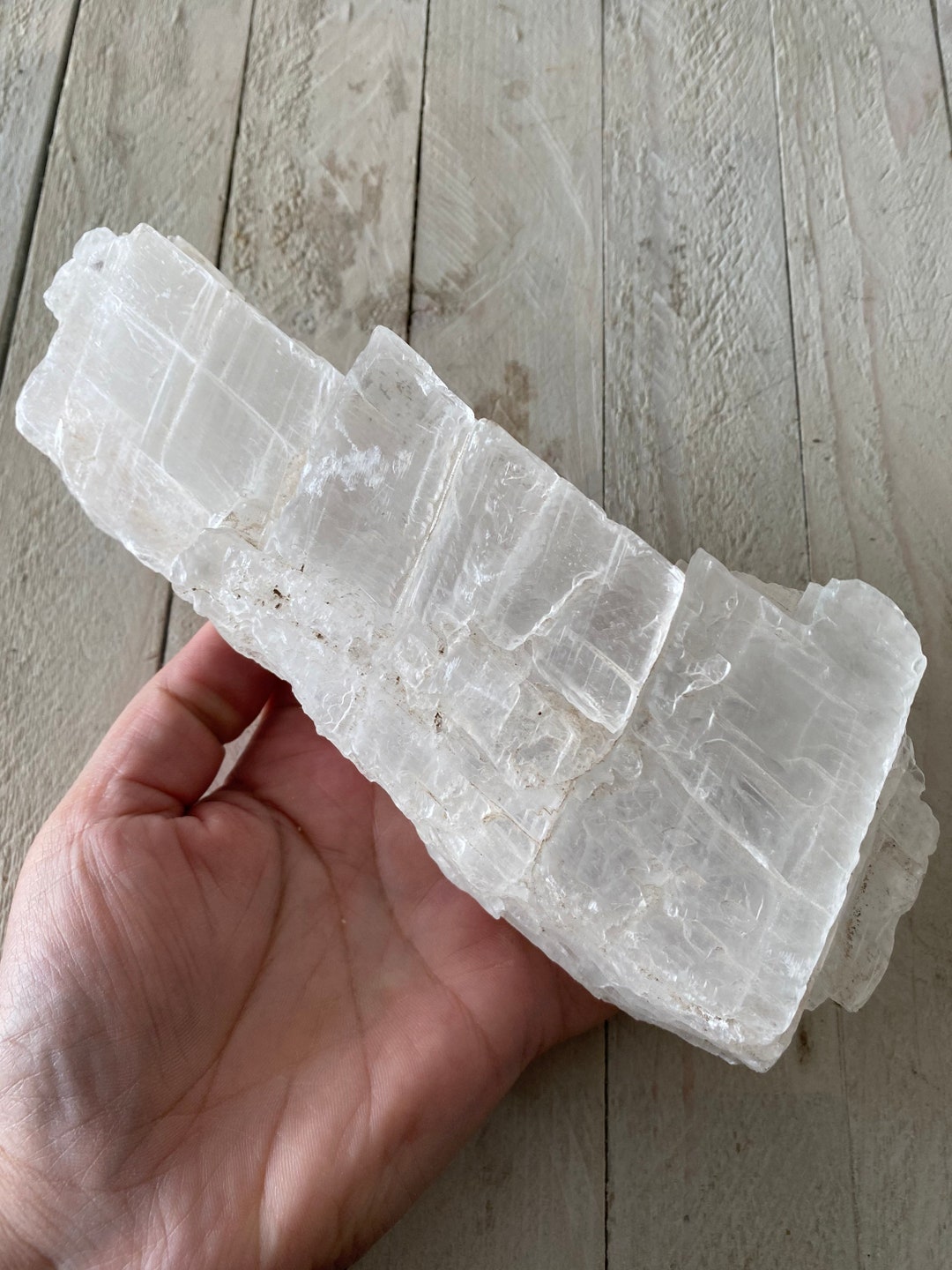 Self Healed Selenite Shard Large Selenite Slab Window Selenite ...