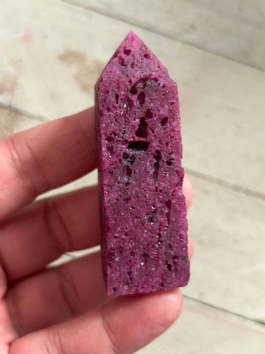 Ruby Tower Ruby Honeycomb Ruby Point - Etsy