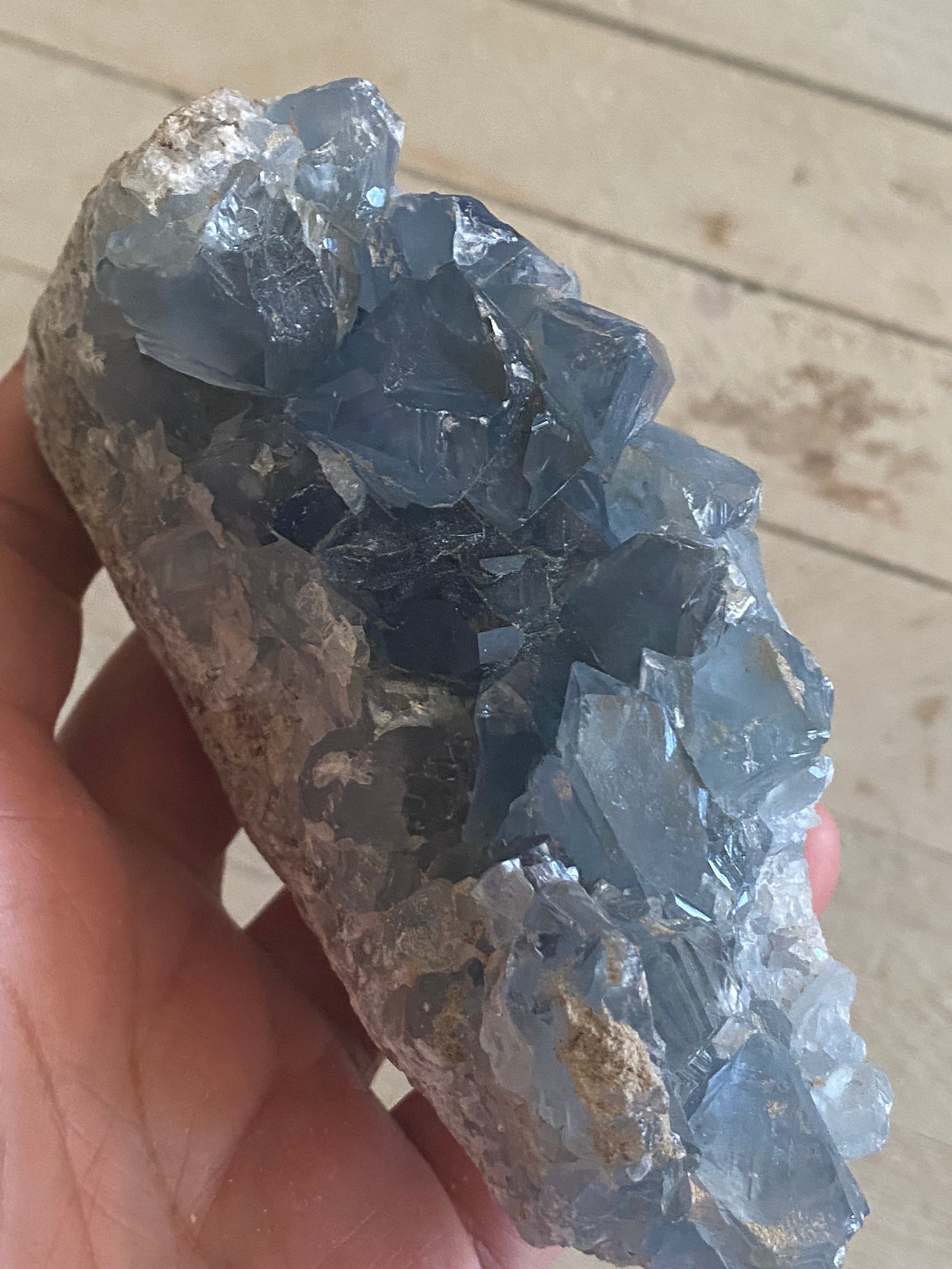 Nice Celestite Cluster Light Blue Throat Chakra Crystal Box 44* - Etsy