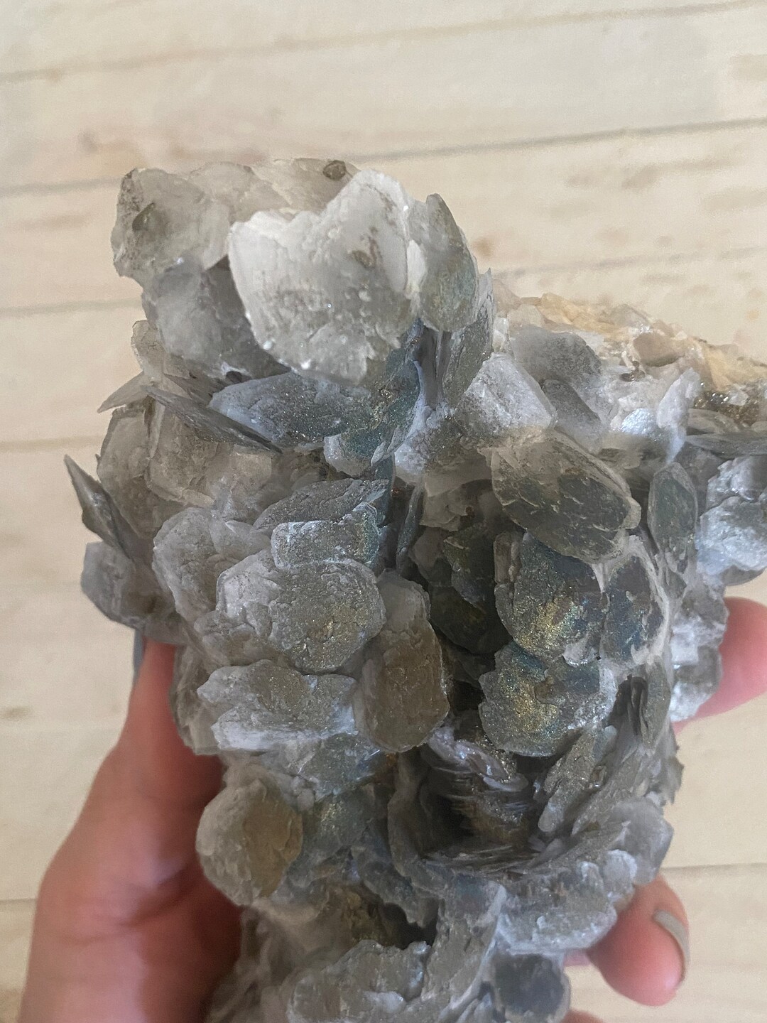 RARE Pagoda Calcite Coated Iridescent Pyrite Large Calcite - Etsy