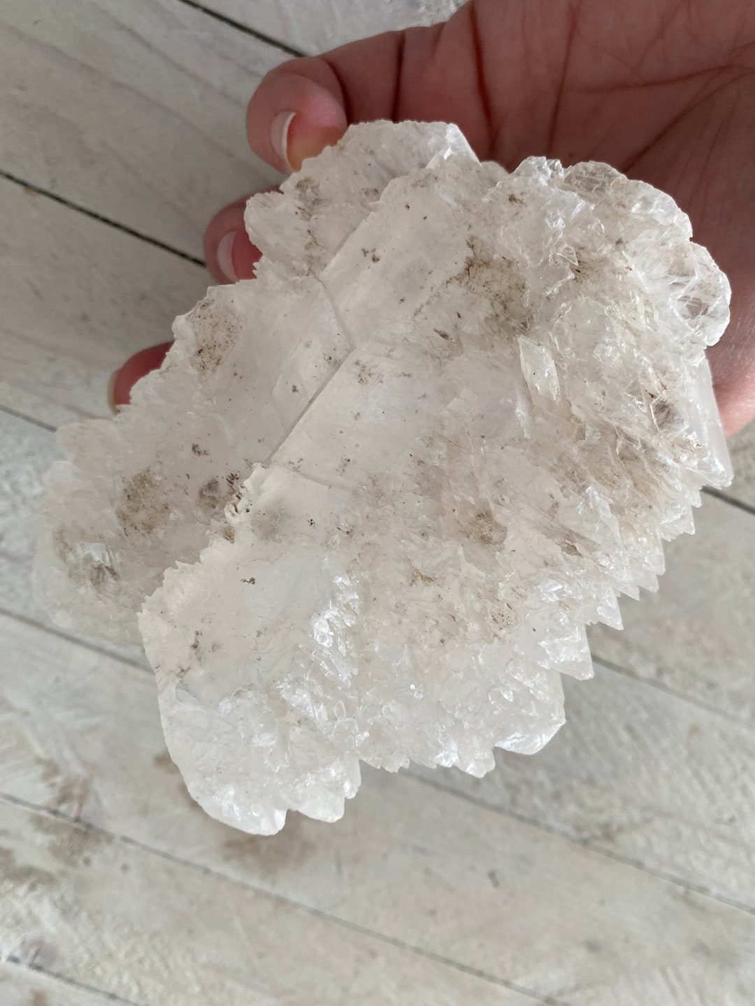 Large Fishtail Selenite Cluster * Cleansing * Protection * Healing Box ...