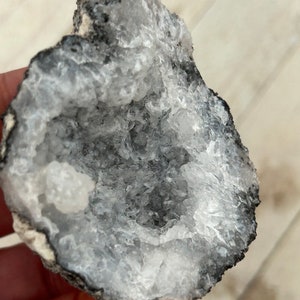 La Choya Trancas Geode Pair: Sparkly Druzy Chalcedony - Etsy