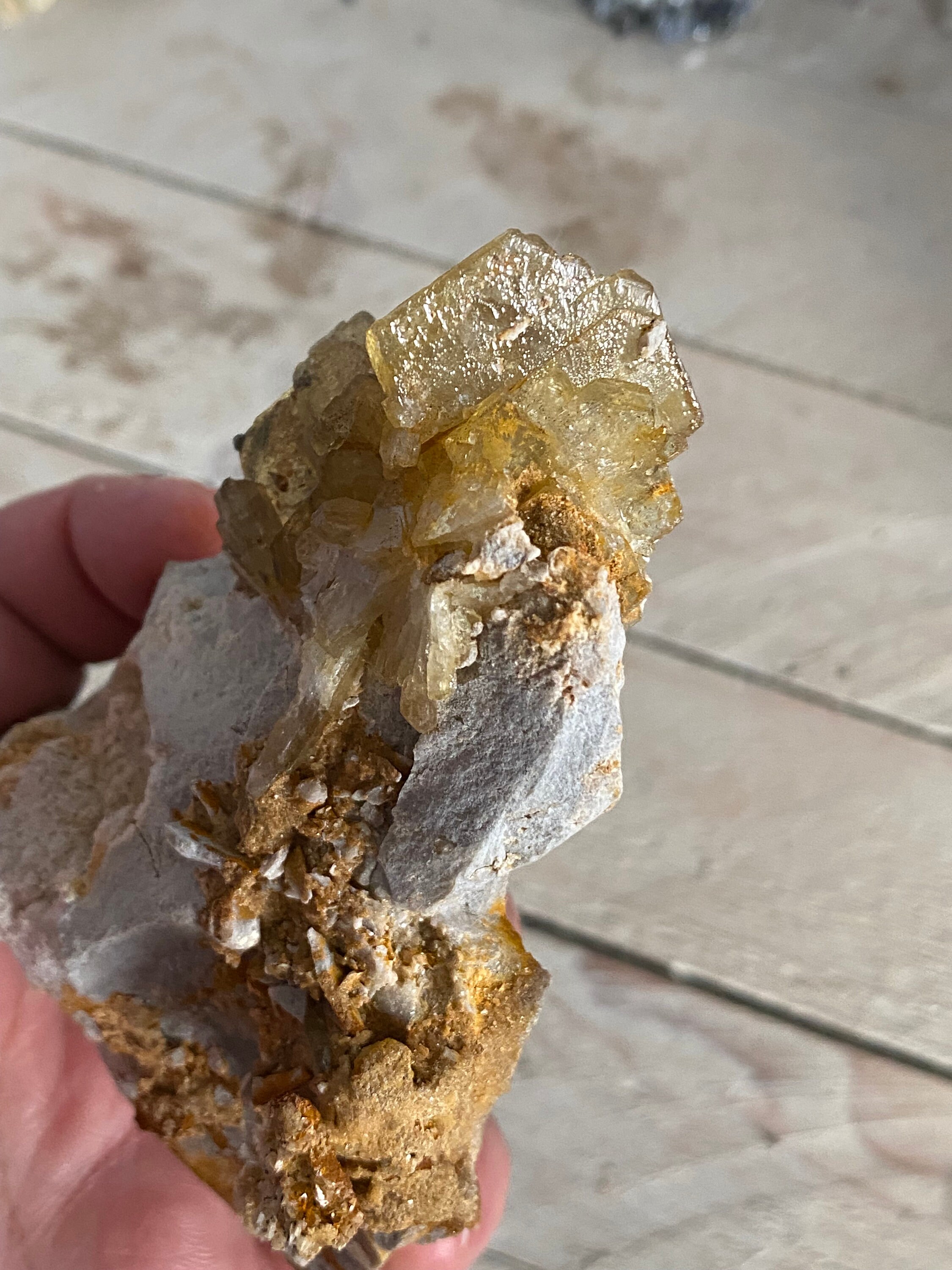 Top Grade Golden Barite Thumbnail Specimen Great Yellow Baryte Crystal ...