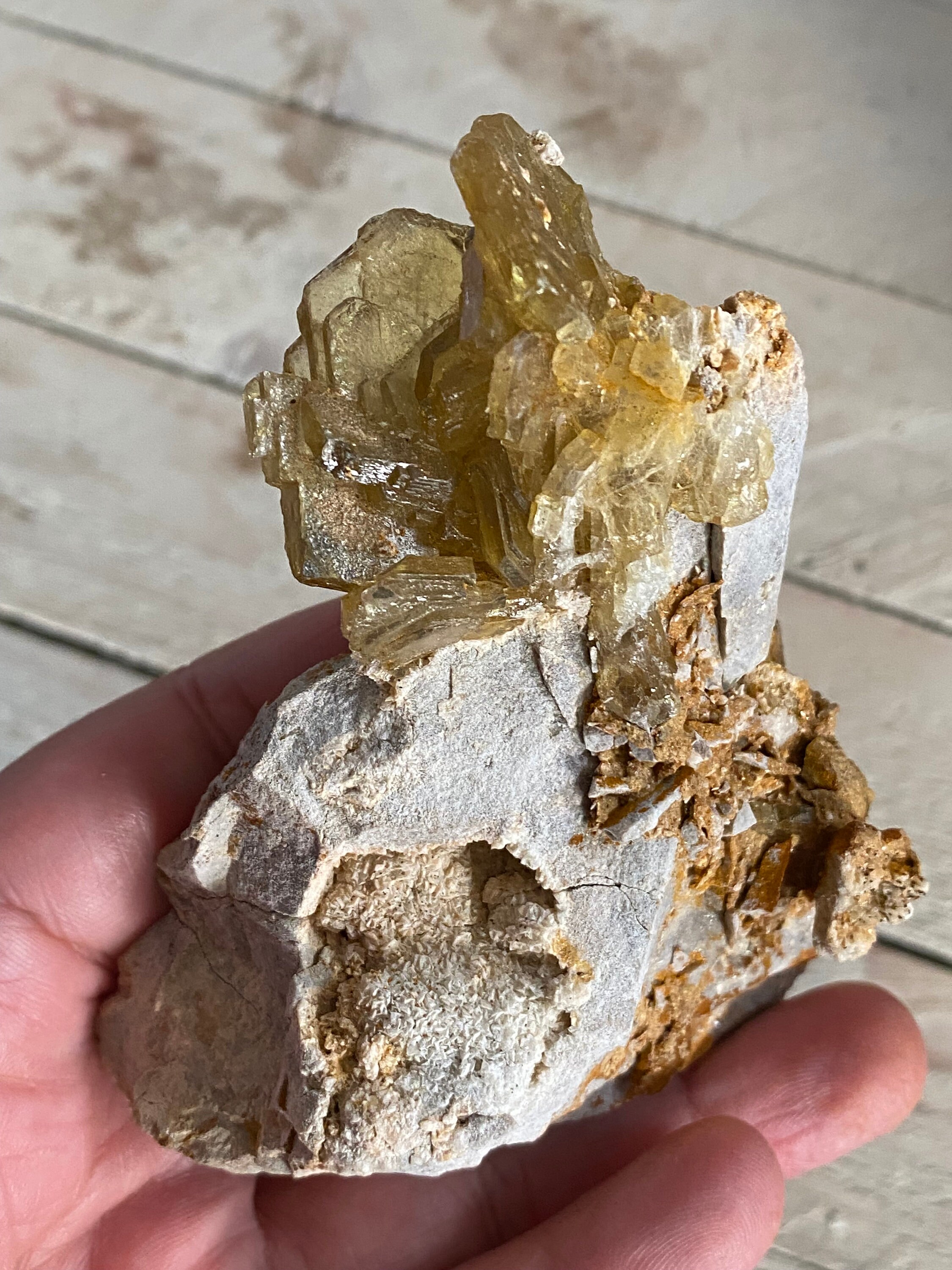 Top Grade Golden Barite Thumbnail Specimen Great Yellow Baryte Crystal ...