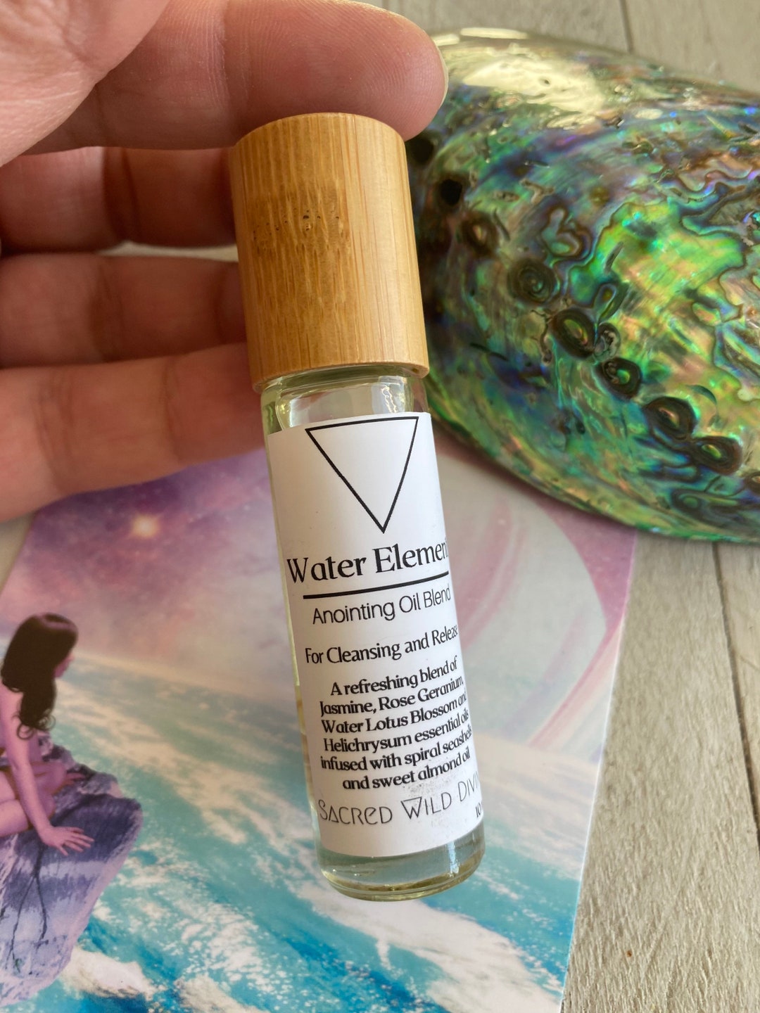 Water Element Anointing Oil Roll on - Shells, Jasmine, Helichrysum ...