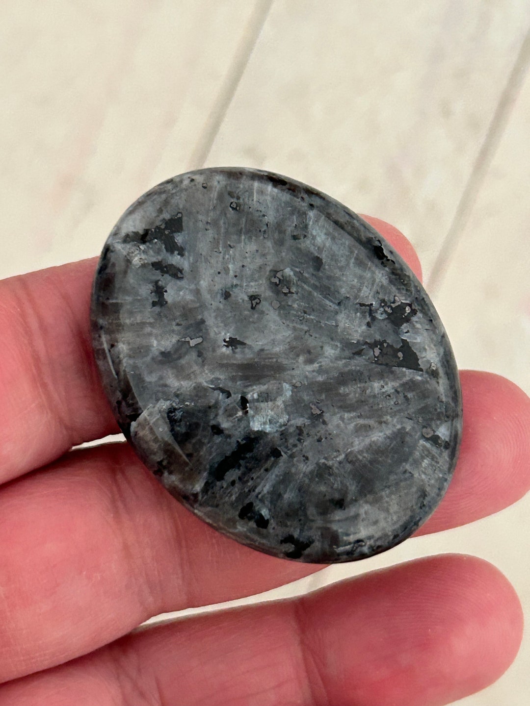 Larvikite Worry Stone Premium Larvikite Stone Blue Pearl Larvikite ...