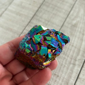 Rainbow Titanium Quartz - Lustrous Electric Rainbow - Etsy