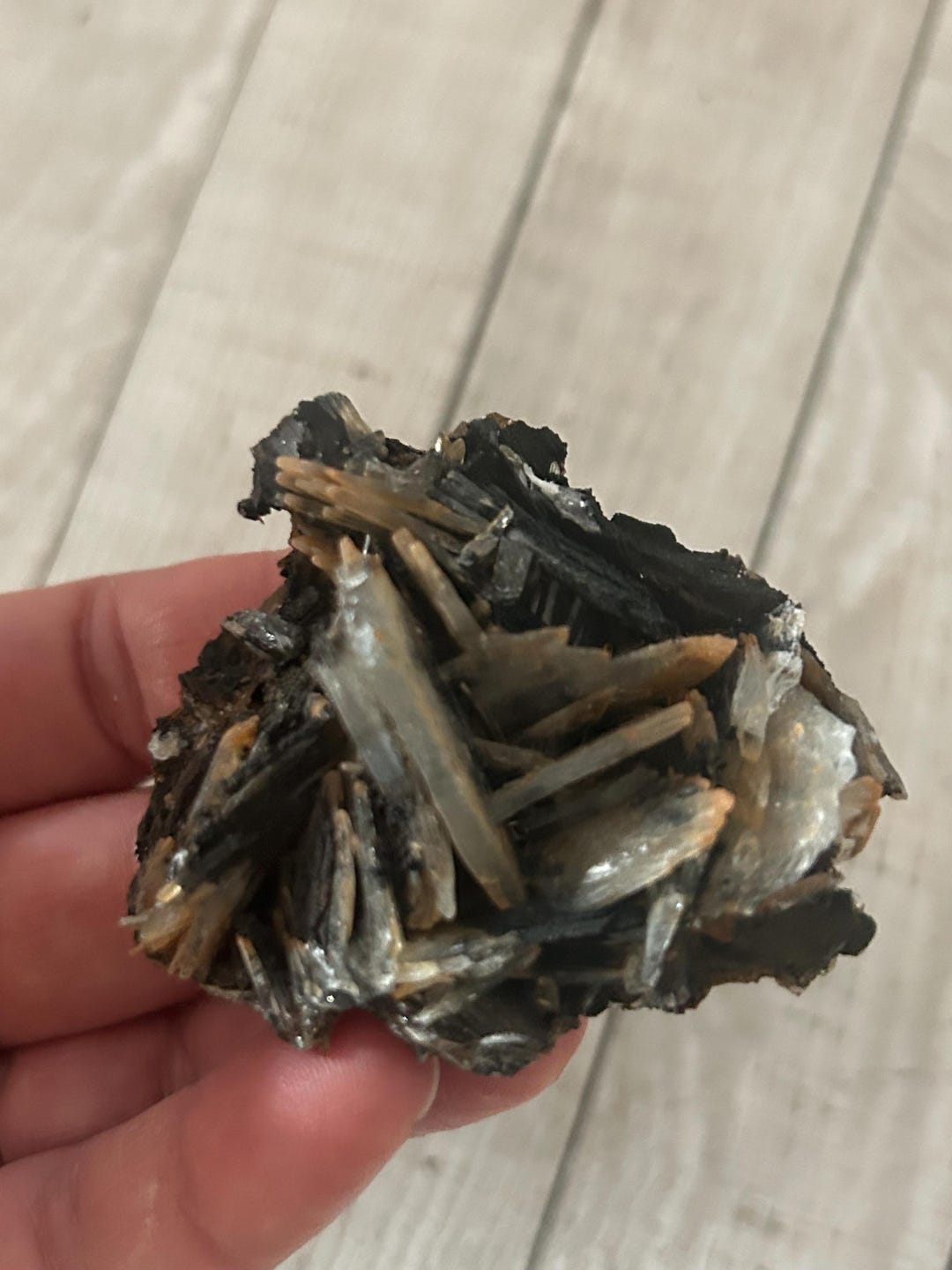 Rare Barite Specimen Hematite Infused Barite Rare Barite Specimen Black ...