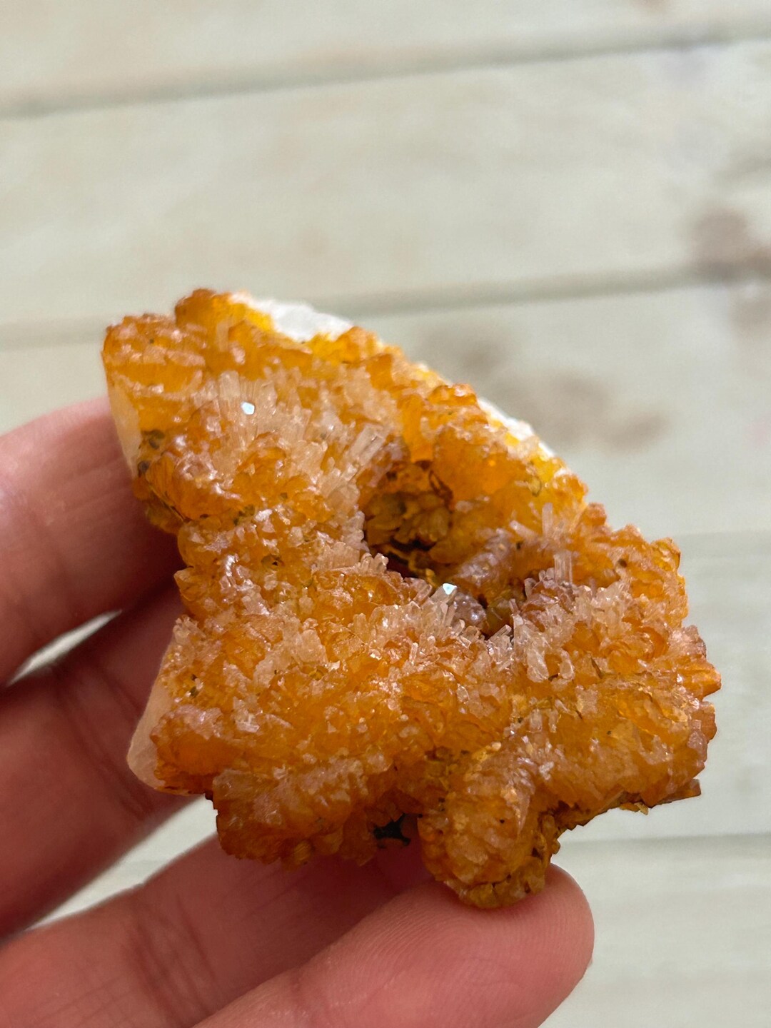 Bright Orange Calcite Specimen: Shimmery Crystal From Poland - Etsy