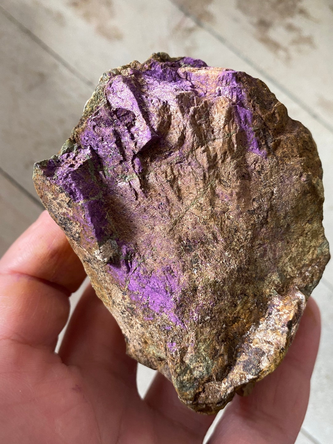 Large Purpurite From Namibia Metallic Purple Stone Raw Purpurite Box 69 ...
