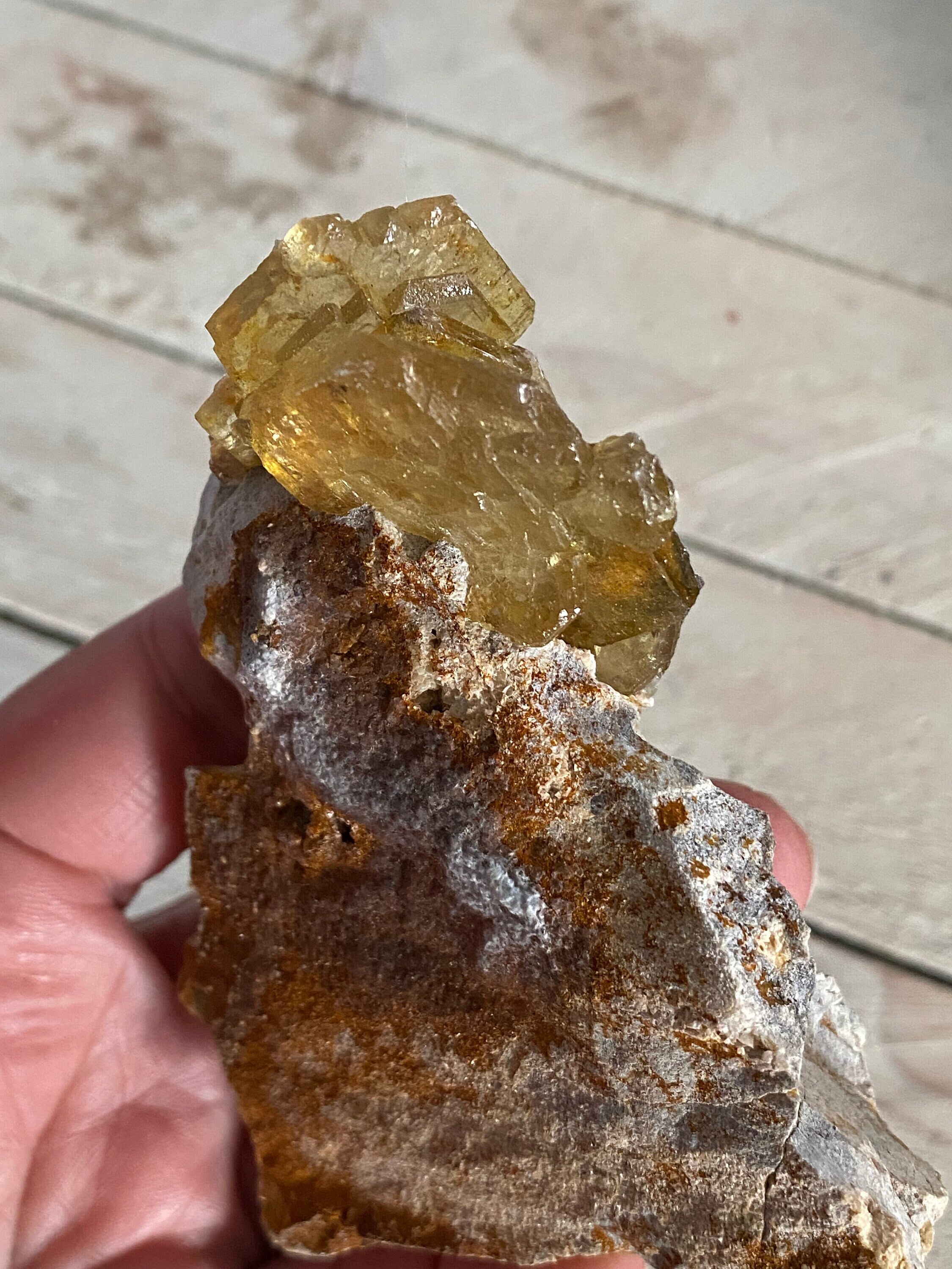 Top Grade Golden Barite Thumbnail Specimen Great Yellow Baryte Crystal ...