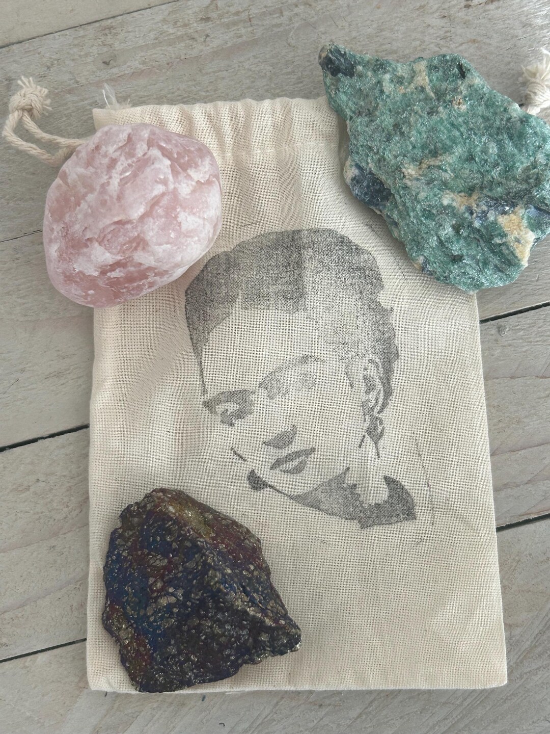 Frida Kahlo Artist Inspired Crystal Set Rainbow Chalcopyrite Rose ...