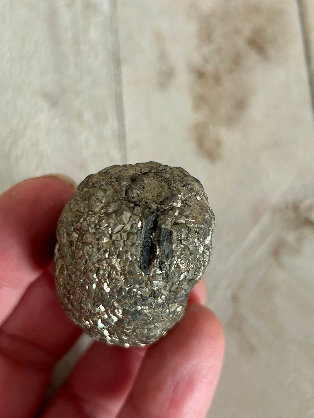 Natural Pyrite Concretion Large Pyrite Orb Pyrite Sphere Naturally ...