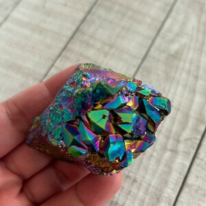 Rainbow Titanium Quartz - Lustrous Electric Rainbow - Etsy
